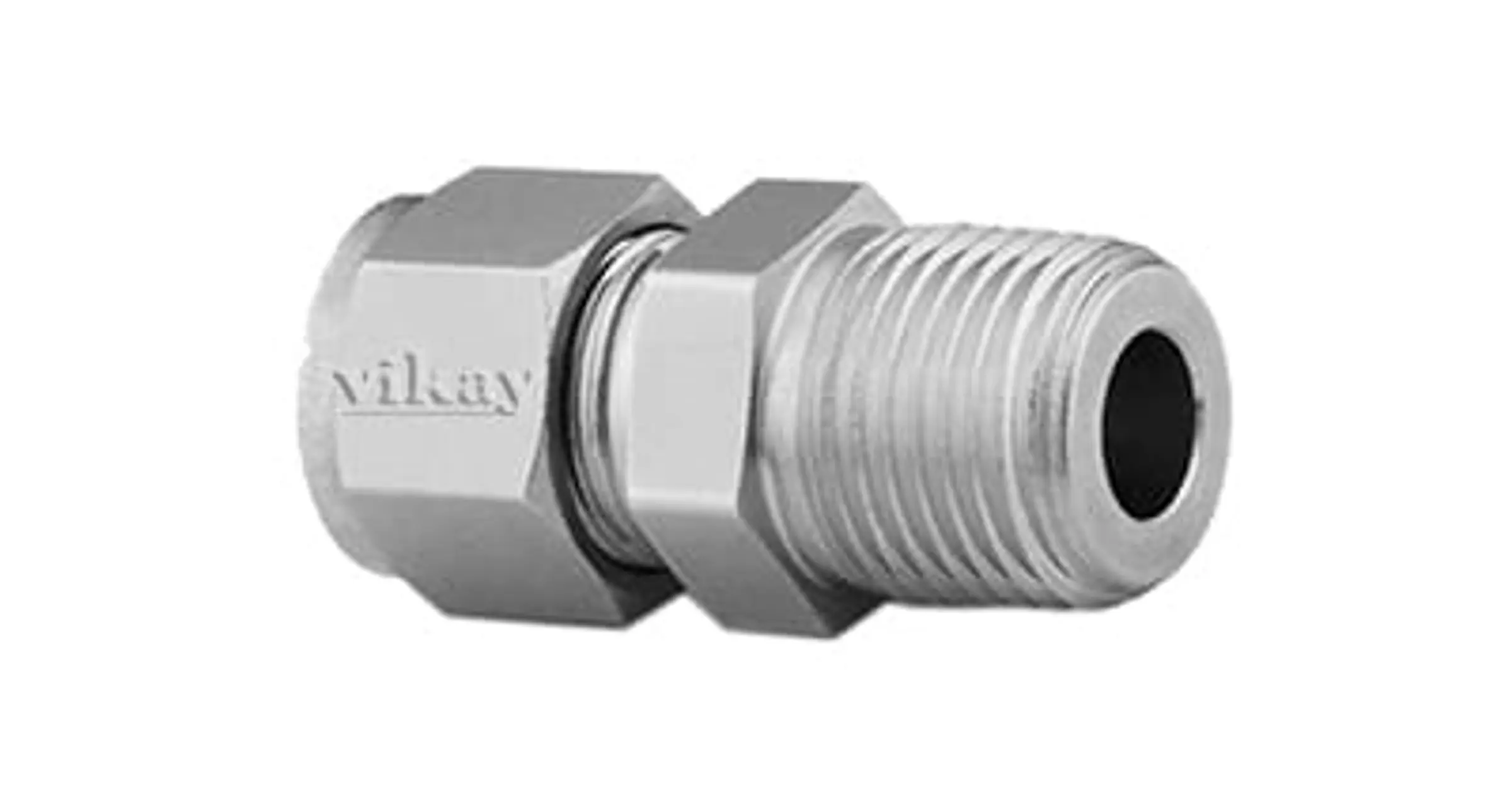 Male Connector 1/2 Inch x 1/2 Inch - SS 316 Compression Tube Fittings